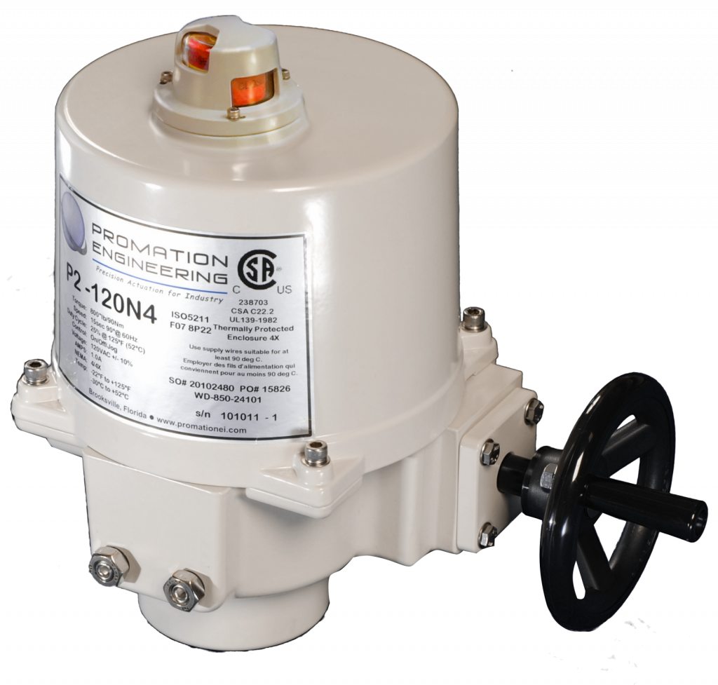 P2/3 Quarter Turn Actuators - Promation Engineering