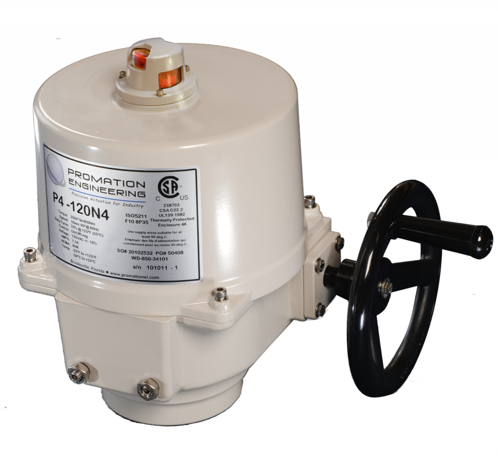 P4/P5/P6 Quarter Turn Actuators - Promation Engineering