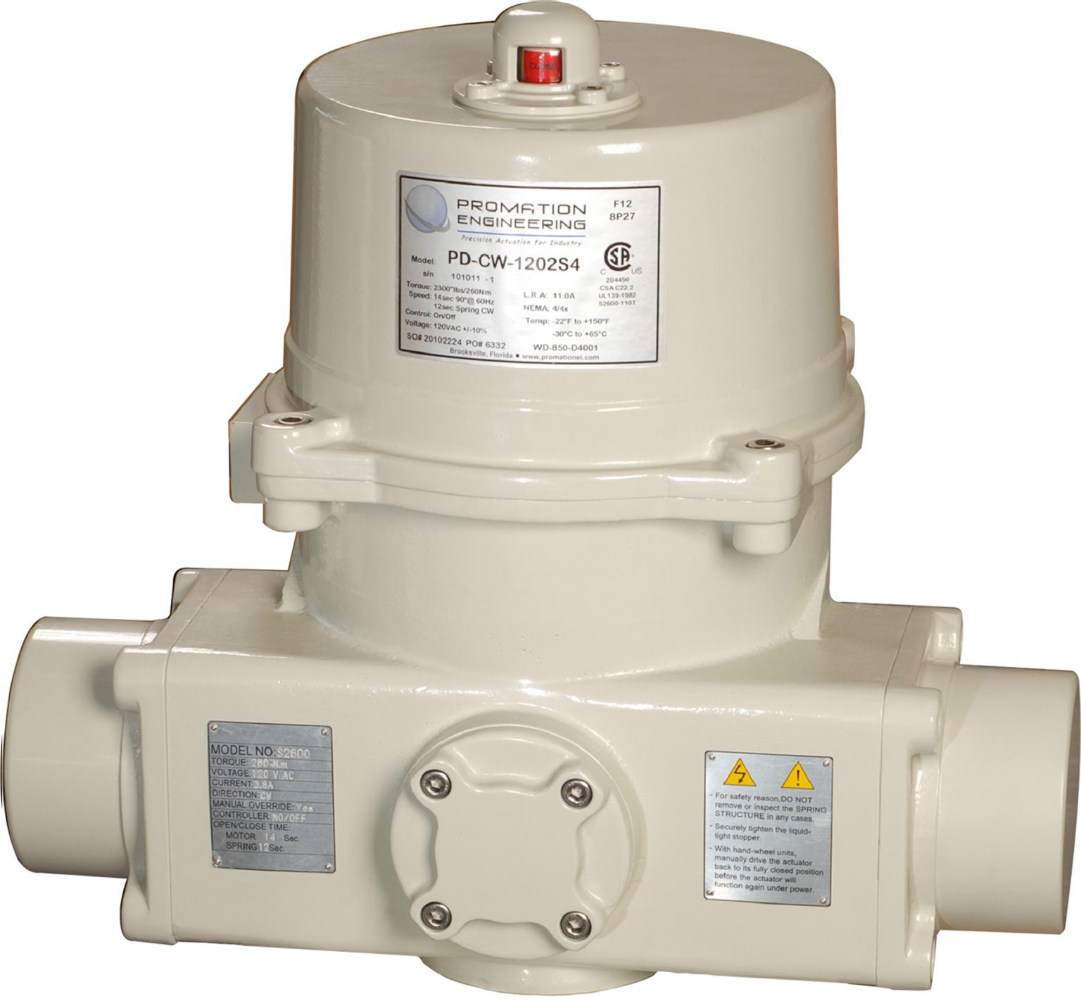 PD(O) Spring Return Actuators - Promation Engineering