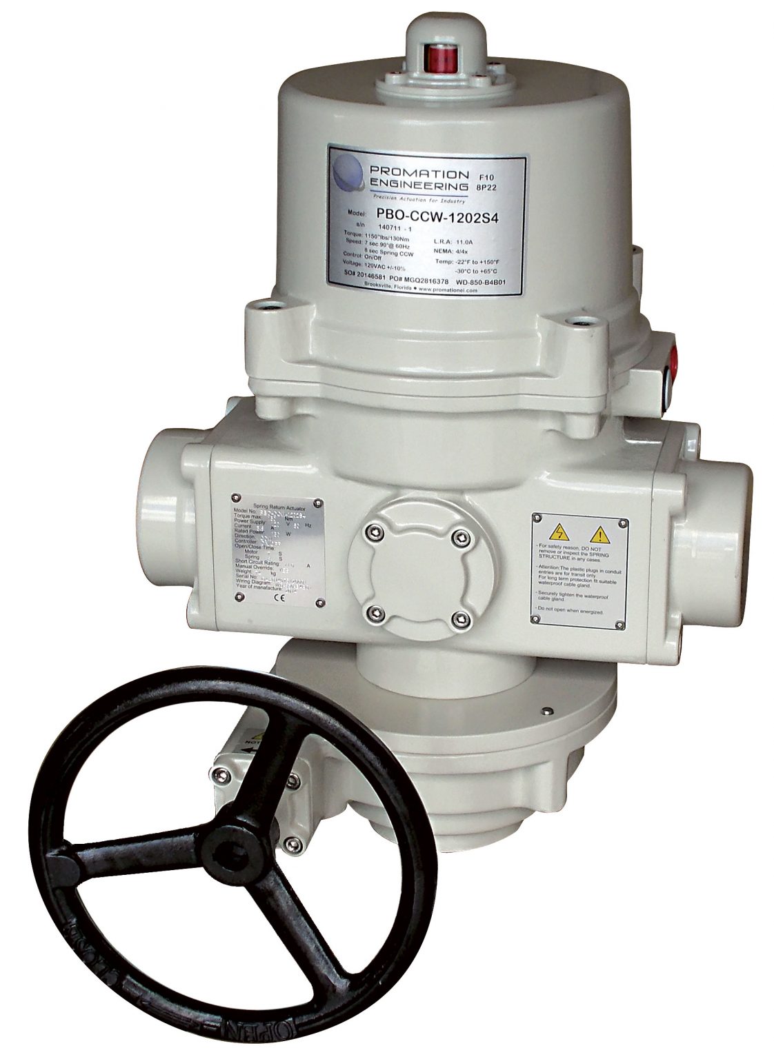 PB(O) Spring Return Actuators - Promation Engineering